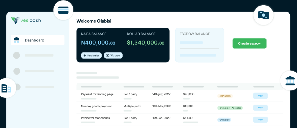 Introducing the new Vesicash Dashboard – Vesicash Escrow & Merchant of ...